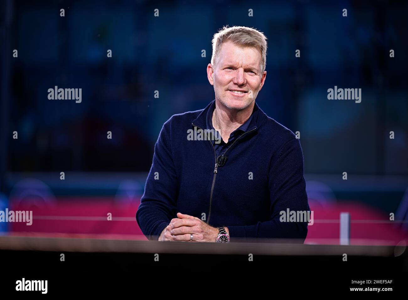 Jim Courier during the Australian Open AO 2024 Grand Slam tennis ...