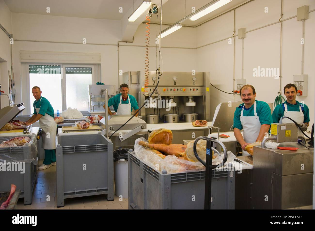 Meat processing plant italy hi-res stock photography and images - Alamy