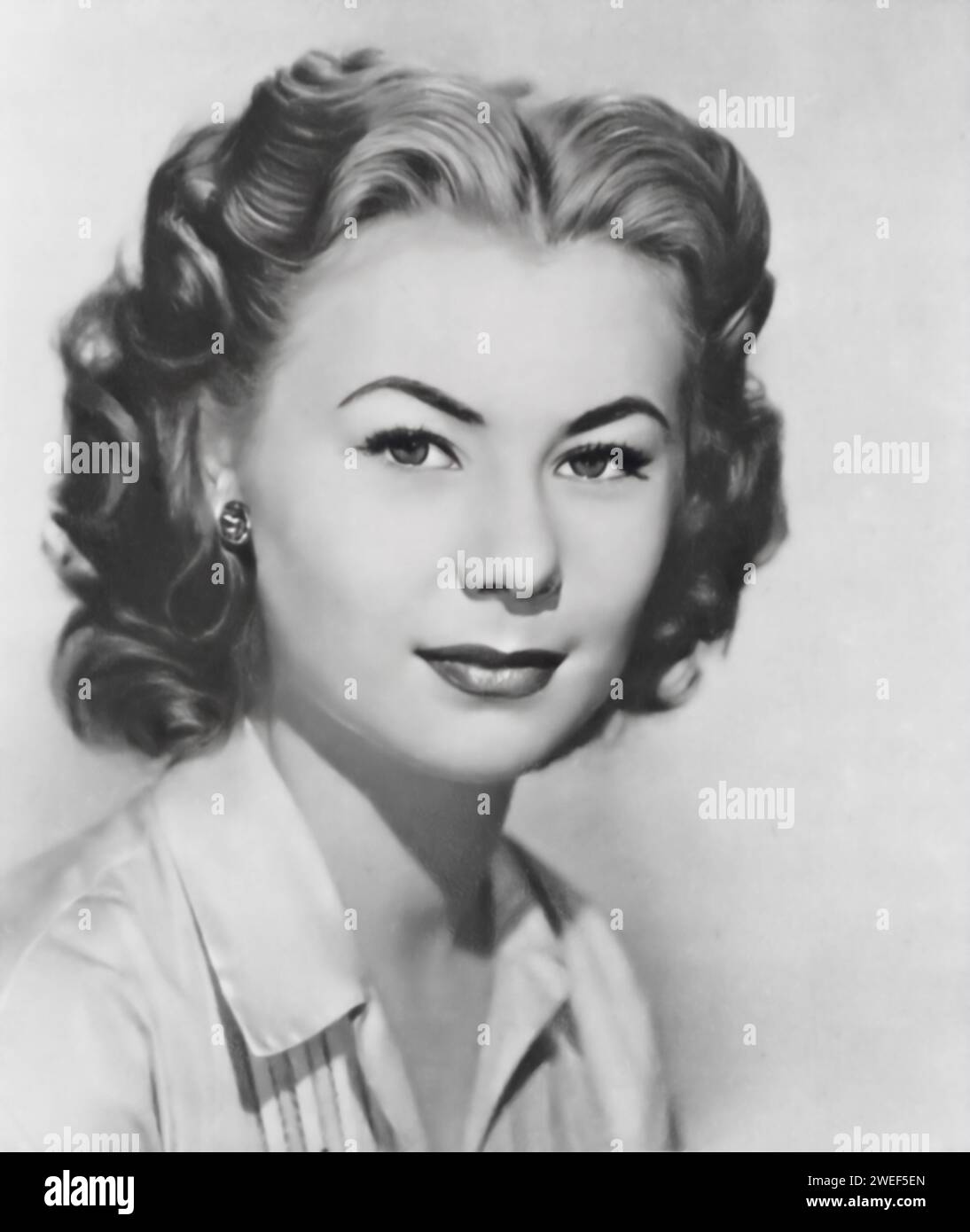 A portrait of actress Mitzi Gaynor, a luminous star renowned for her ...