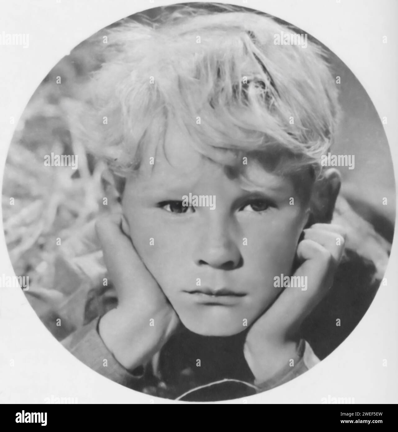 A portrait of a young Jon Whiteley, a star recognized for his roles in ...