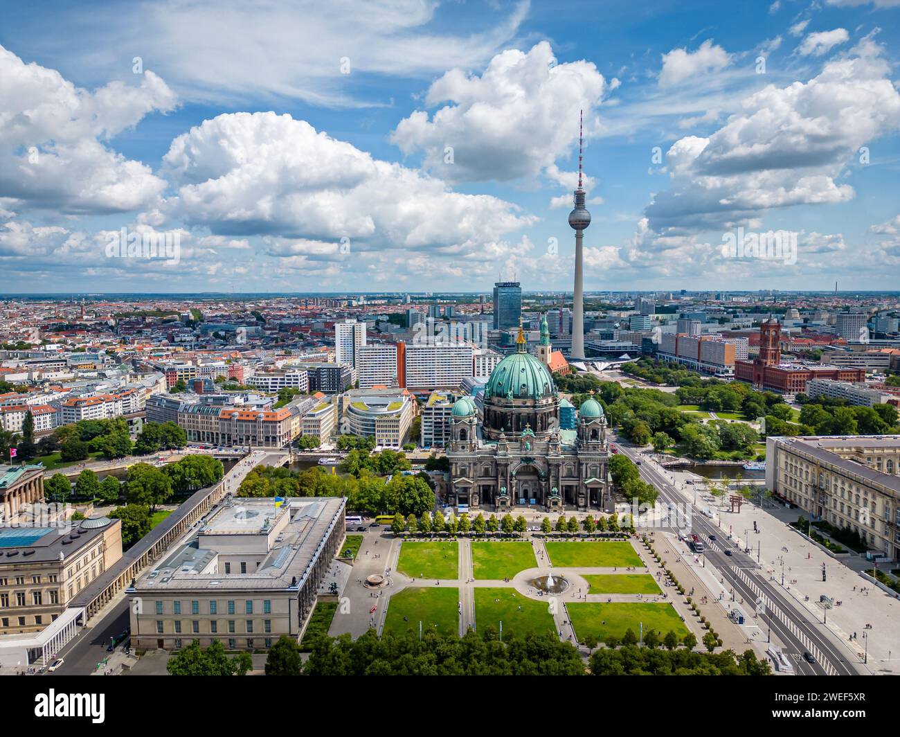 Aerial view of Berlin Cathedral, Berlin Stock Photo - Alamy