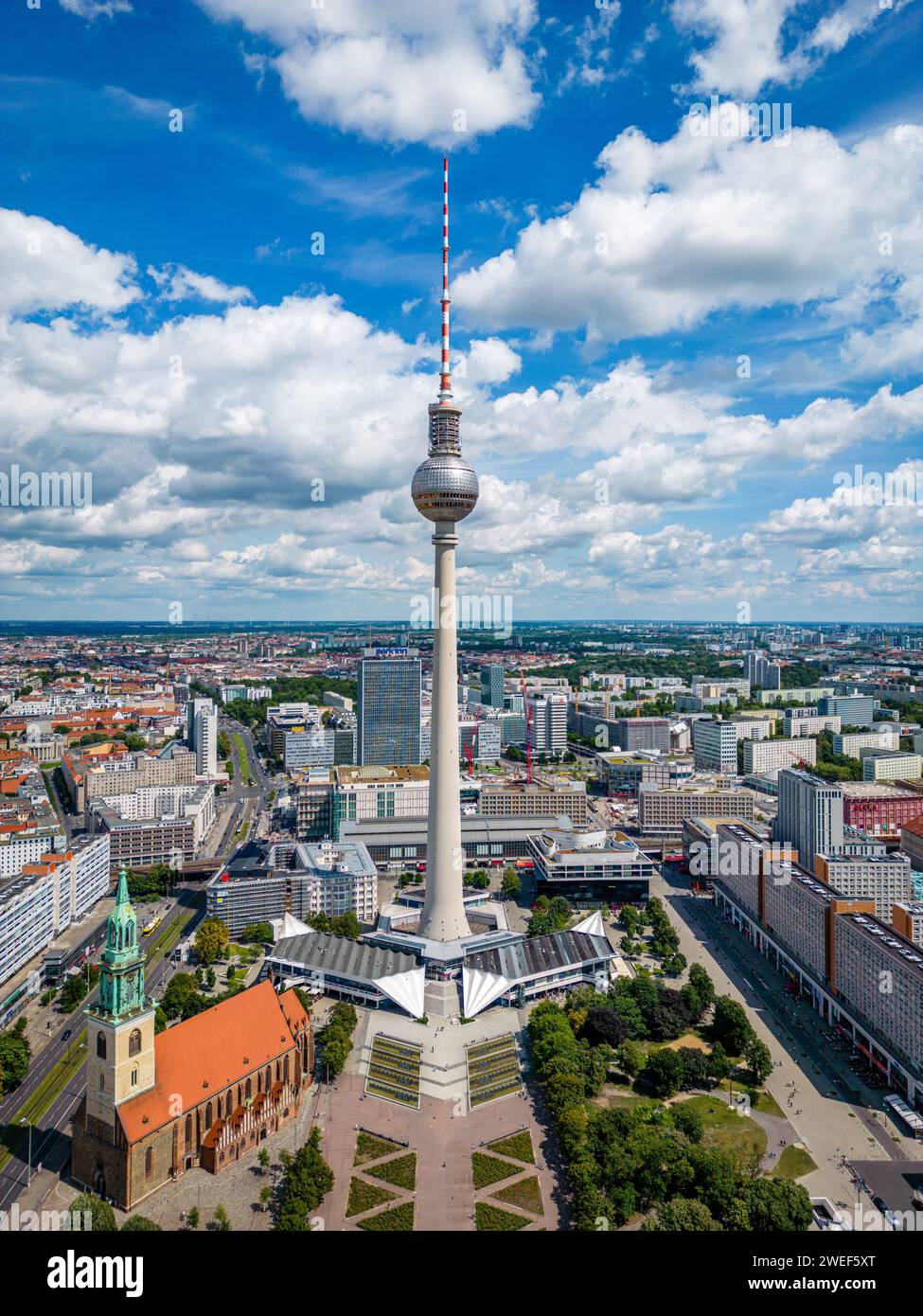 Berlin tower drone hi-res stock photography and images - Alamy