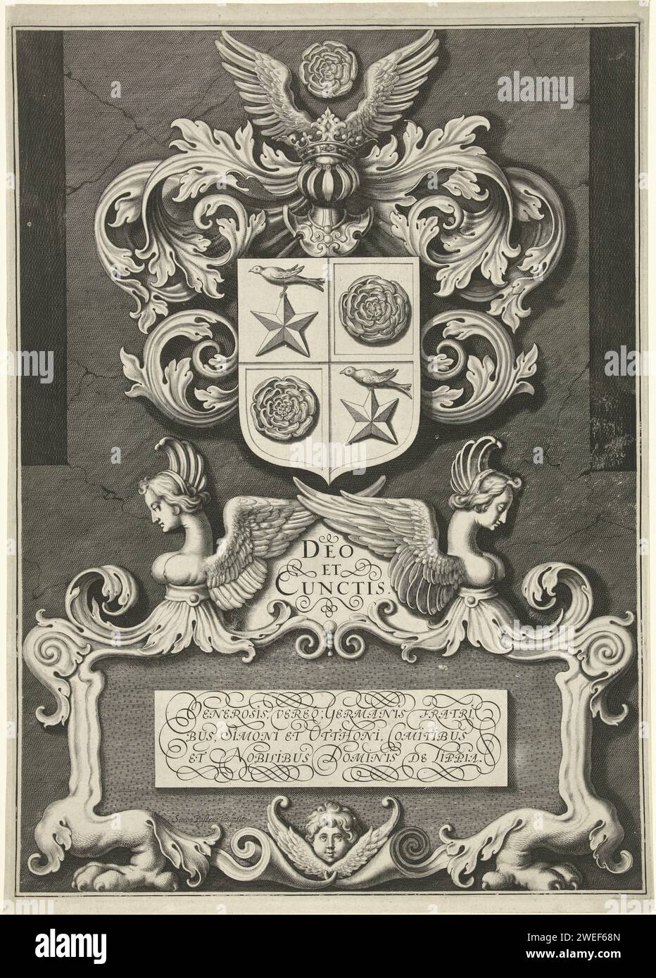 Coat of arms of the Simon and Otto brothers, Graves van Lippe, Simon ...
