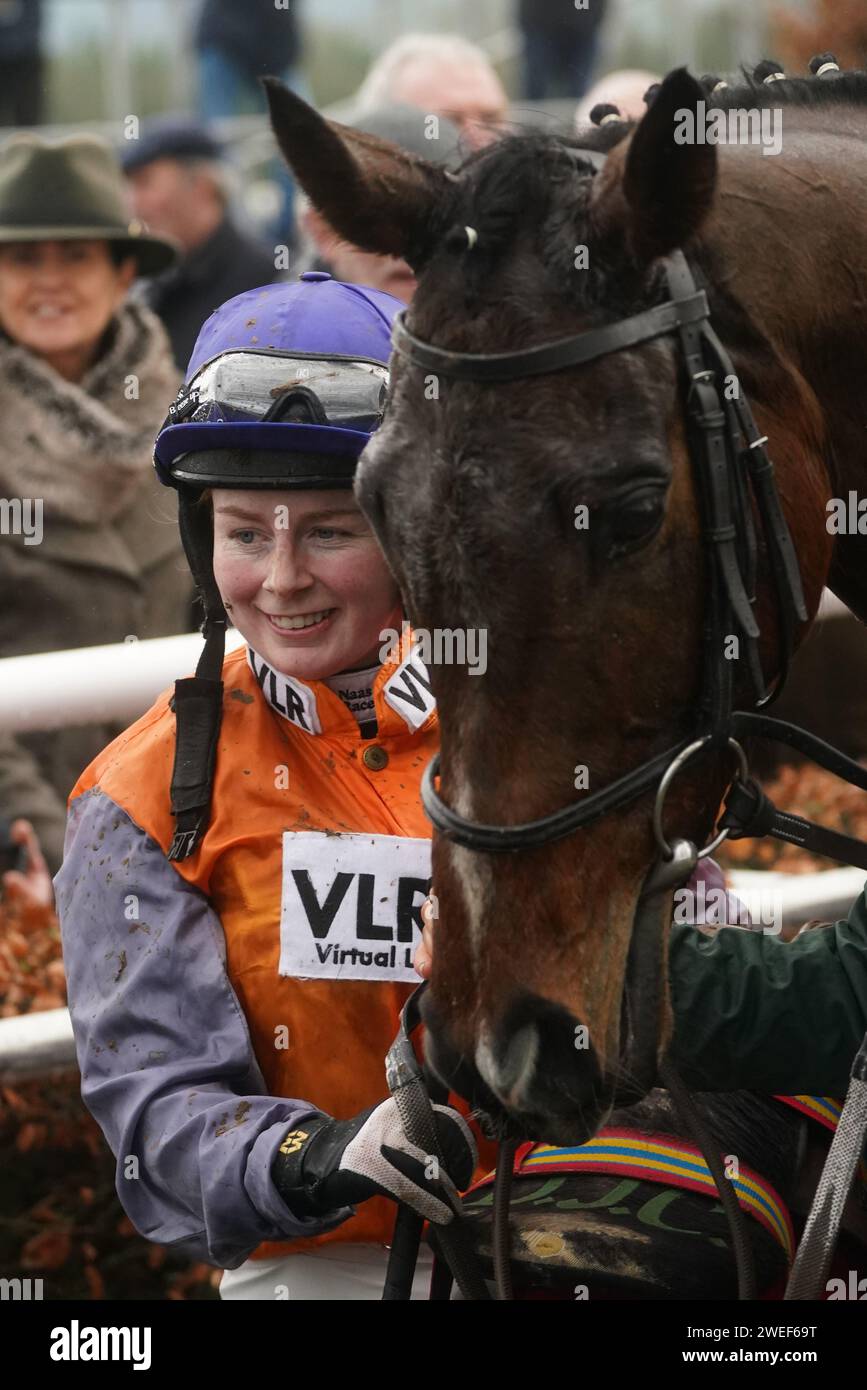 Jockey Jody Townend with Captain Cody after winning the Connolly's RED ...