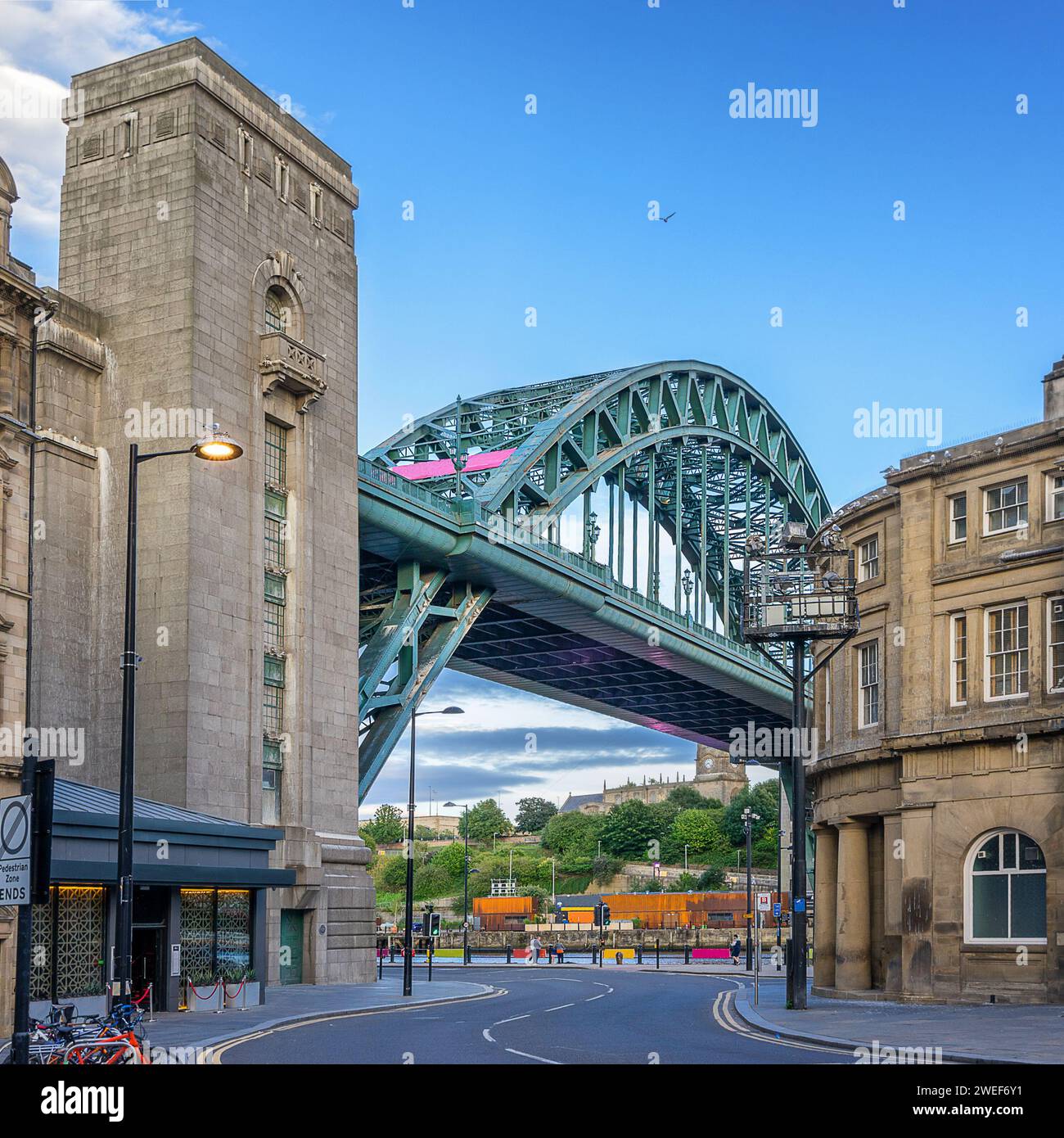 THe Tyne Bridge in Newcastle viewed from the city Stock Photo - Alamy