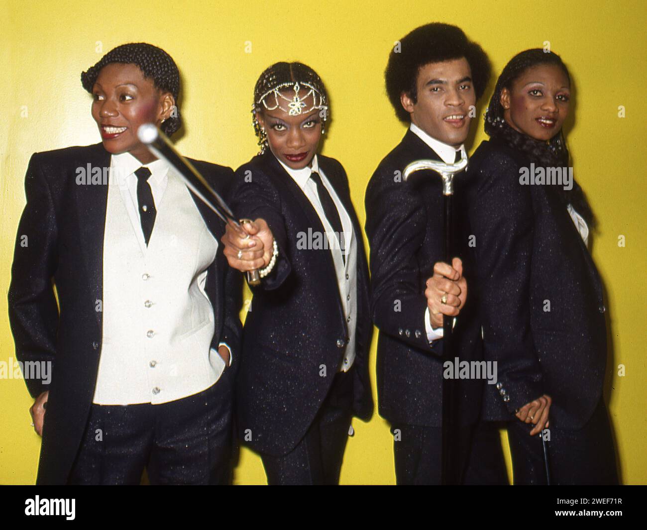 70s disco band Boney My created by the German music producer Frank ...