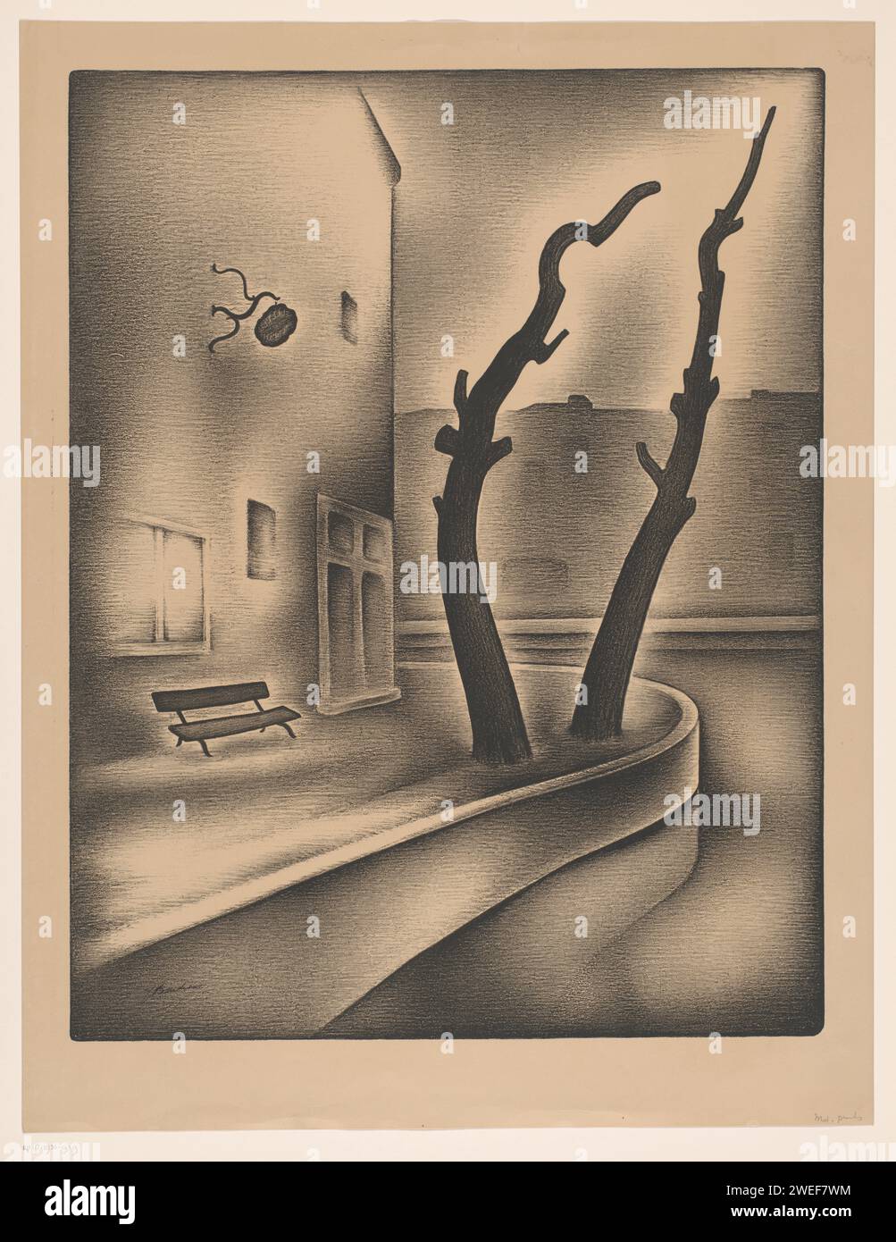 Hoek van A Gracht, Jacob Bendien, 1900 - 1931 print On the left a ...
