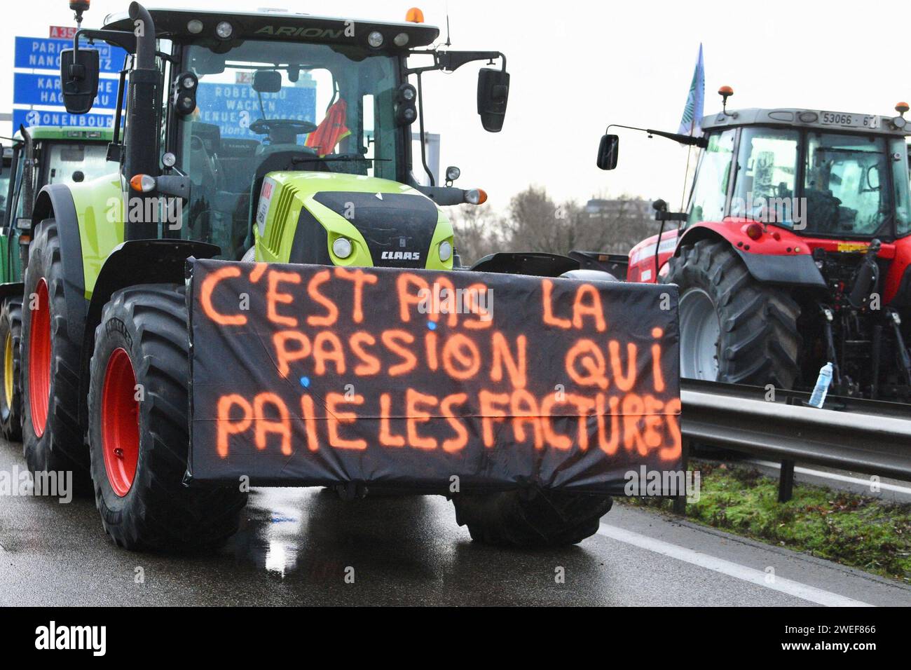 Strasbourg, France. 25th Jan, 2024. In coordination with the national ...