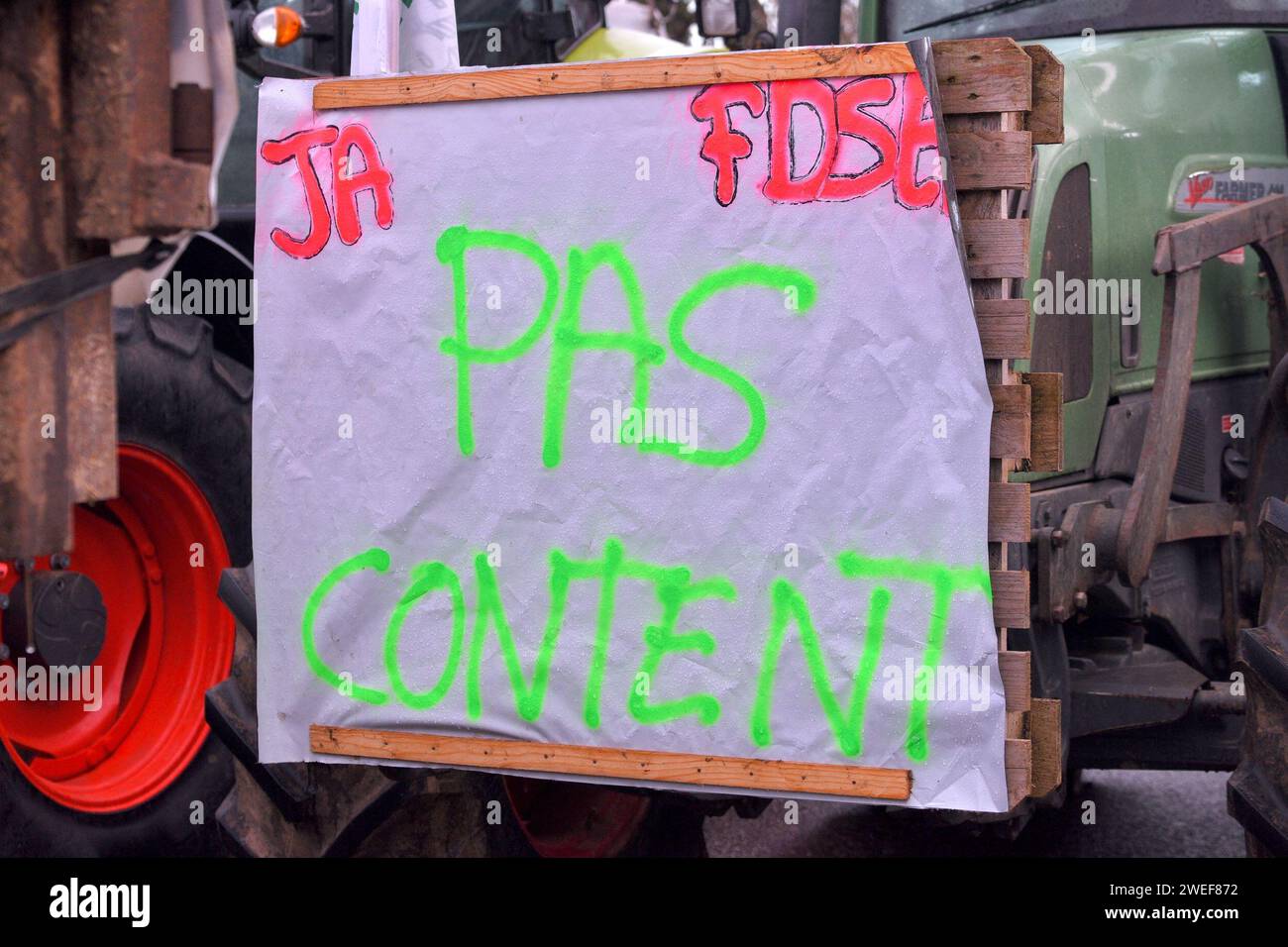 Strasbourg, France. 25th Jan, 2024. In coordination with the national ...