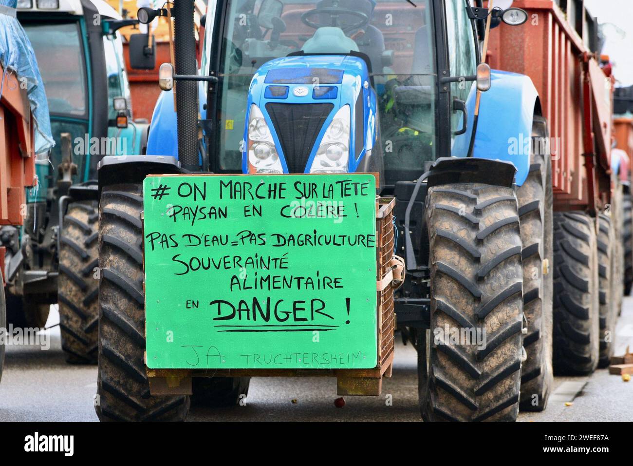 Strasbourg, France. 25th Jan, 2024. In coordination with the national ...