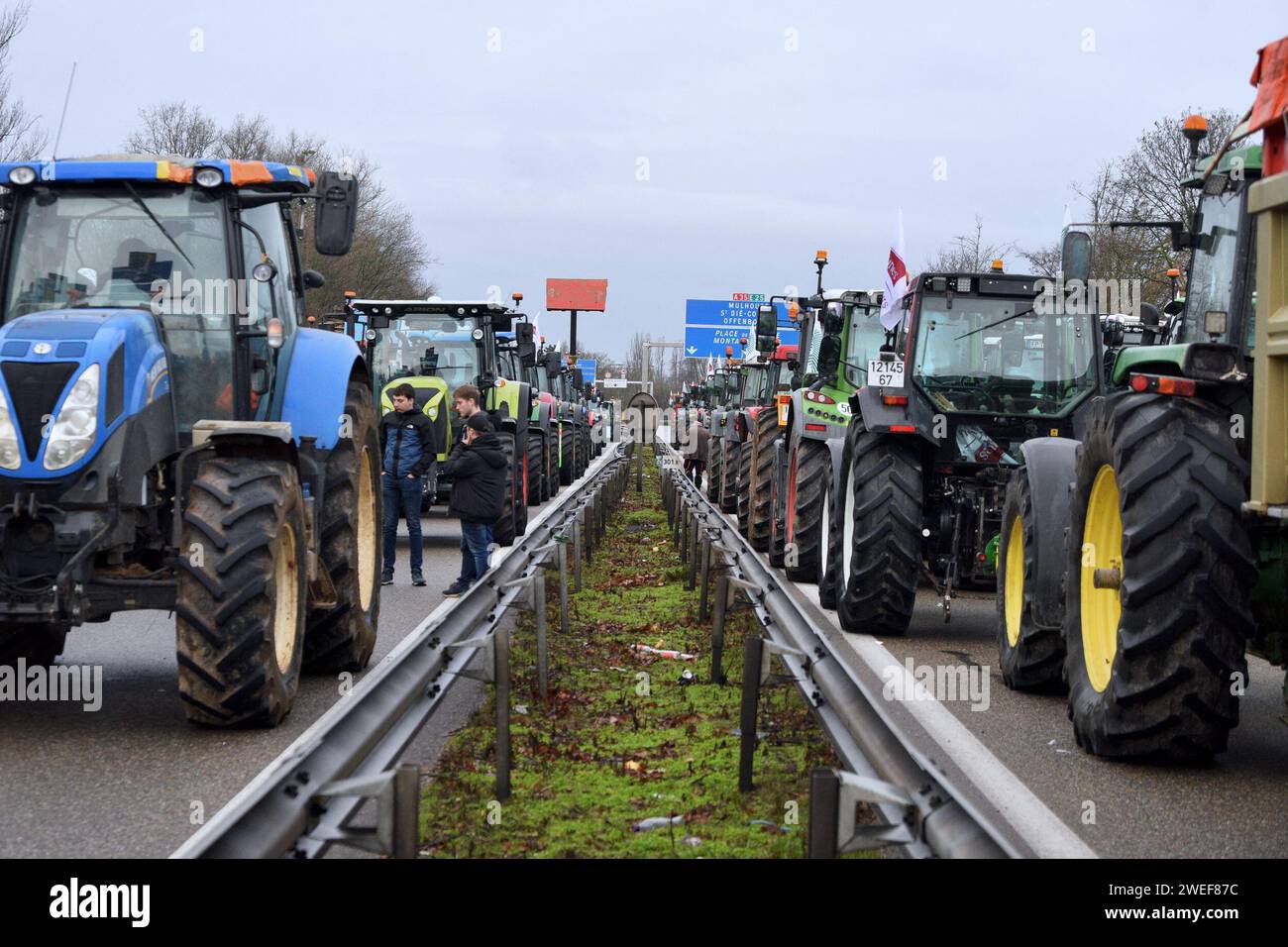 Strasbourg, France. 25th Jan, 2024. In coordination with the national ...