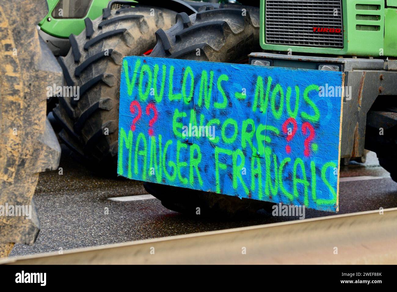 Strasbourg, France. 25th Jan, 2024. In coordination with the national ...