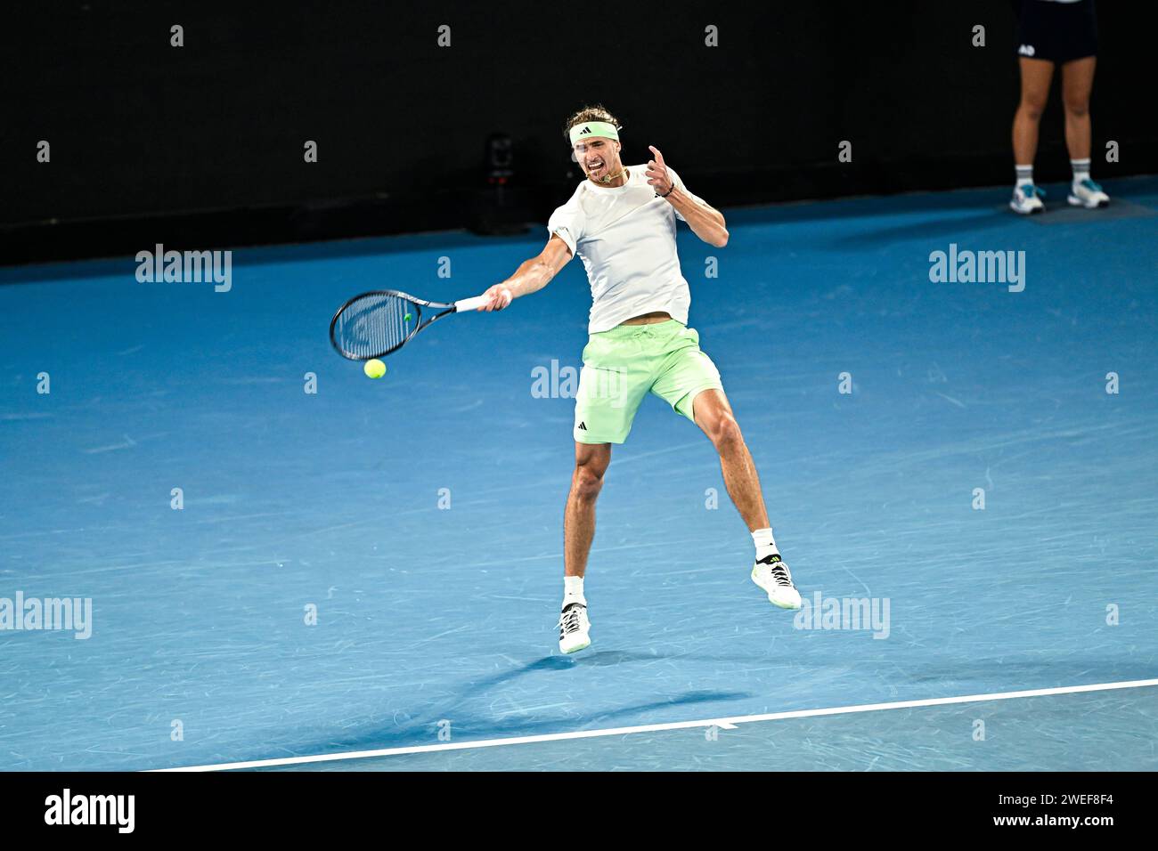 Sascha Alexander Zverev of Germany during the Australian Open AO 2024 Grand Slam tennis ...