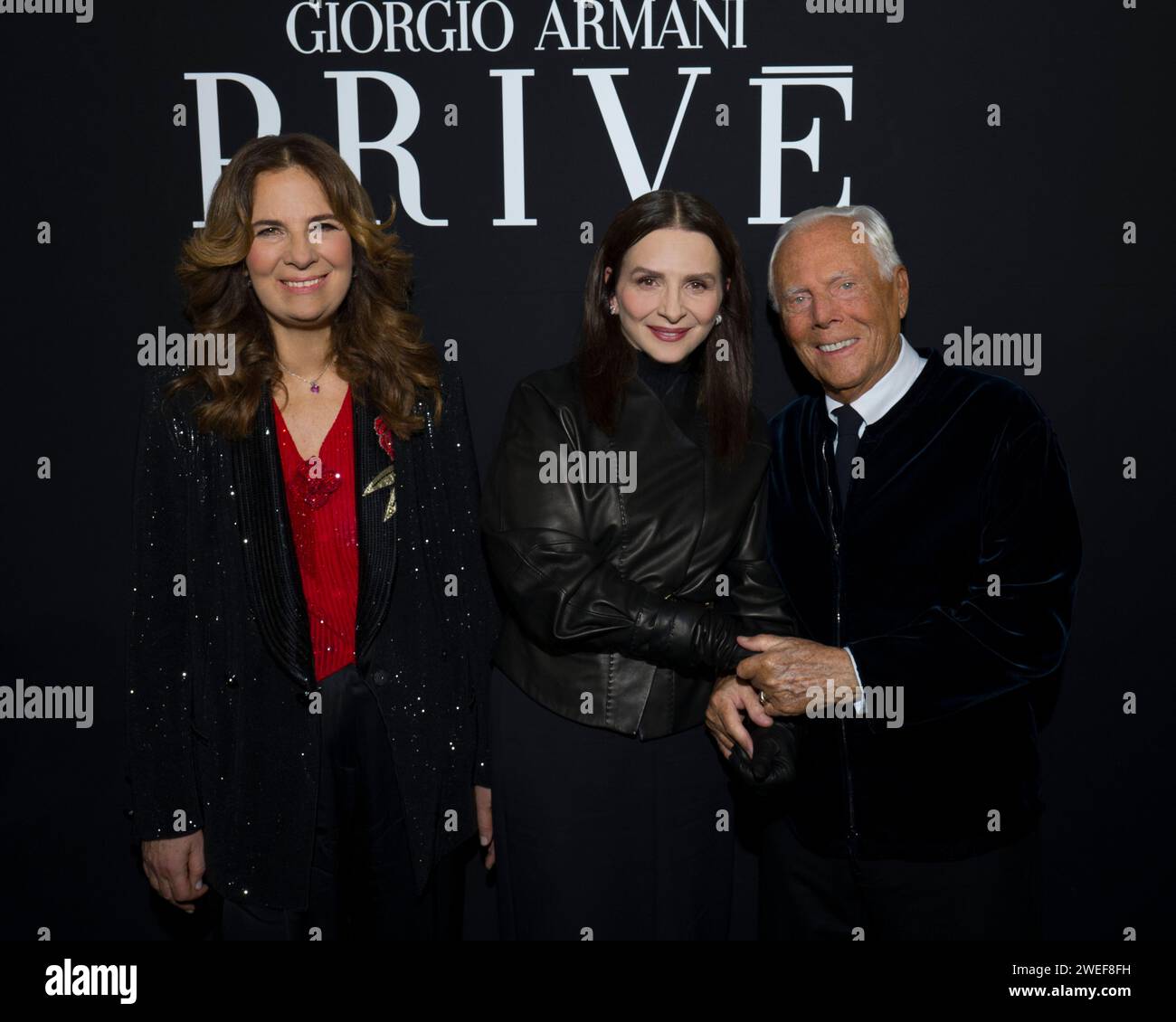 Roberta Armani , Juliette Binoche , Giorgio Armani Paris Haute Couture ...