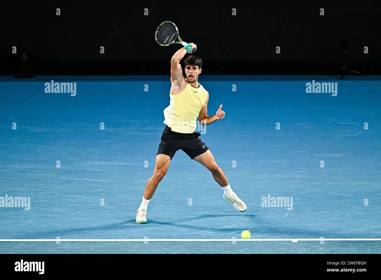 Carlos Alcaraz during the Australian Open AO 2024 Grand Slam tennis ...