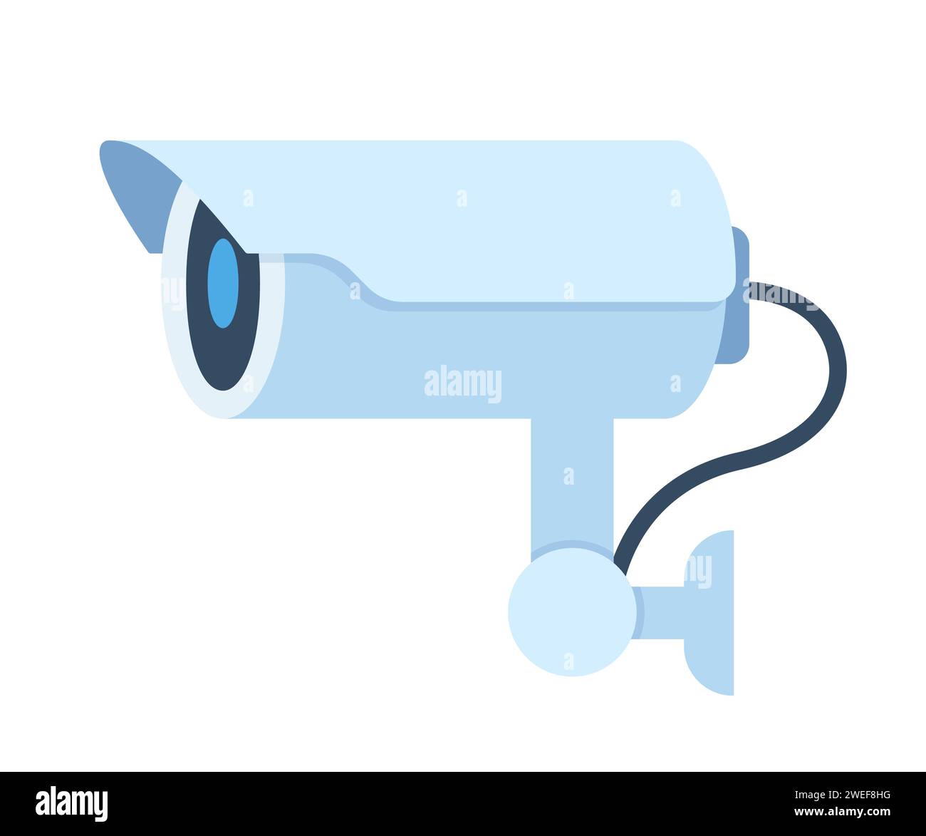 White safety security video spy camera. ??TV system equipment for watch ...