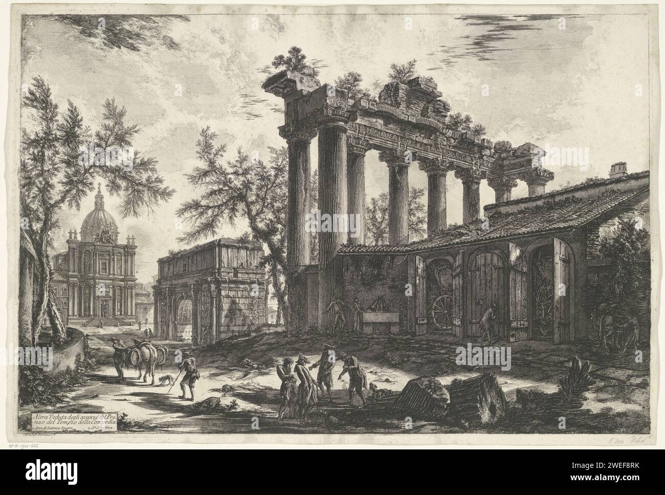 Tempel Van Saturnus Te Rome, Giovanni Battista Piranesi, 1748 - 1778 ...