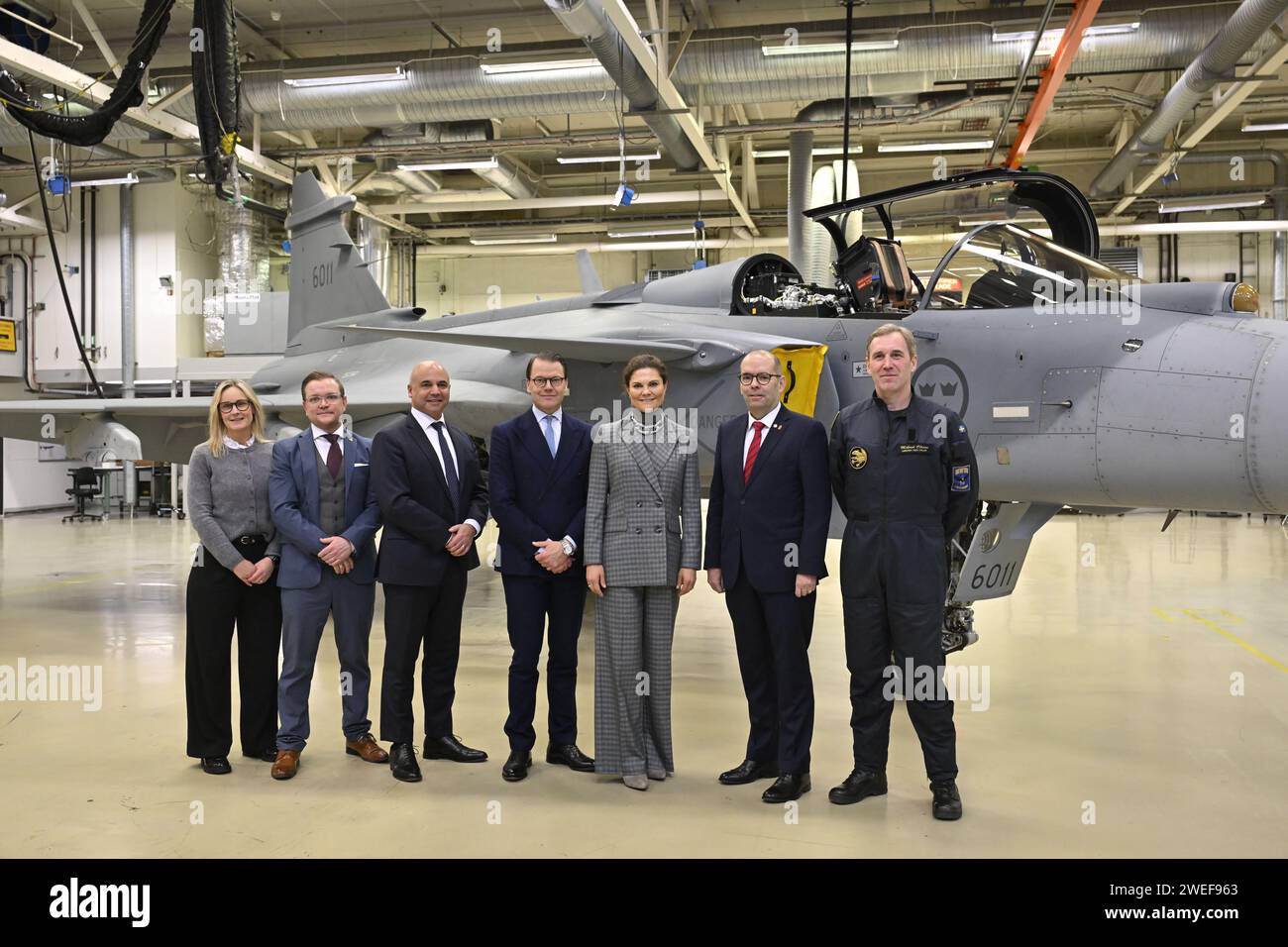 Crown Princess Victoria and Prince Daniel visit Saab in Linköping ...