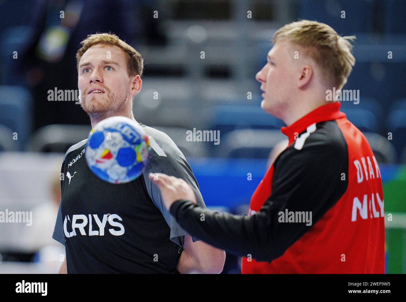 Cologne, Tyskland. 25th Jan, 2024. Simon Pytlick and Emil Nielsen ...