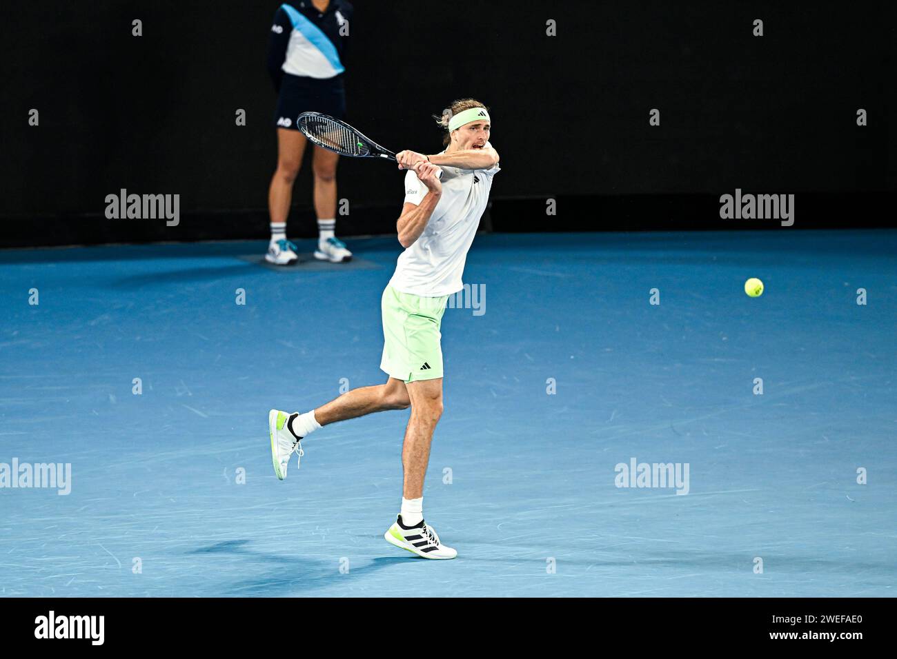 Paris, France. 24th Jan, 2024. Sascha Alexander Zverev of Germany ...