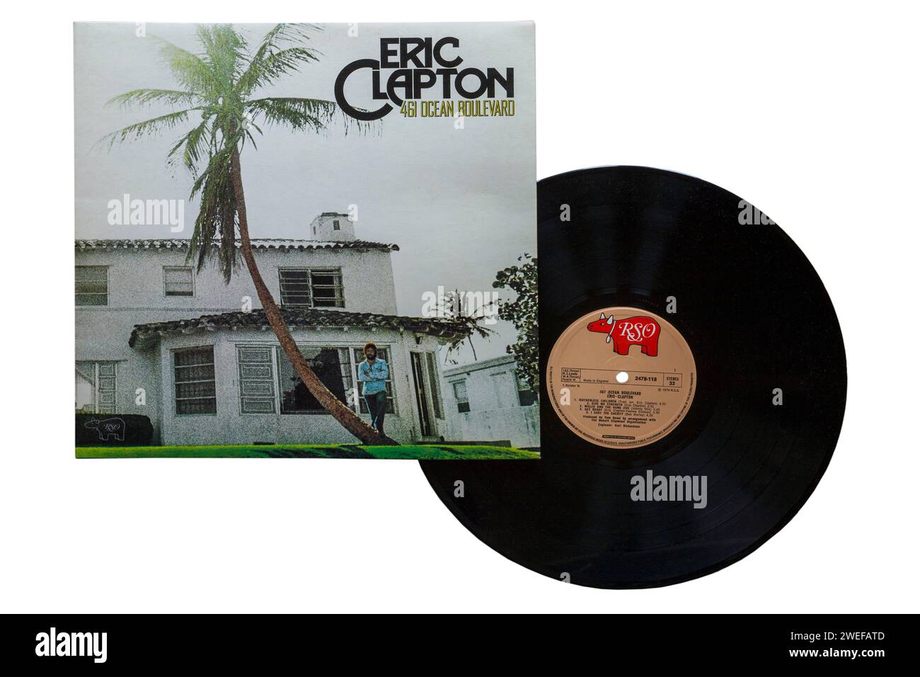 Eric Clapton 461 Ocean Boulevard vinyl record album LP cover isolated ...