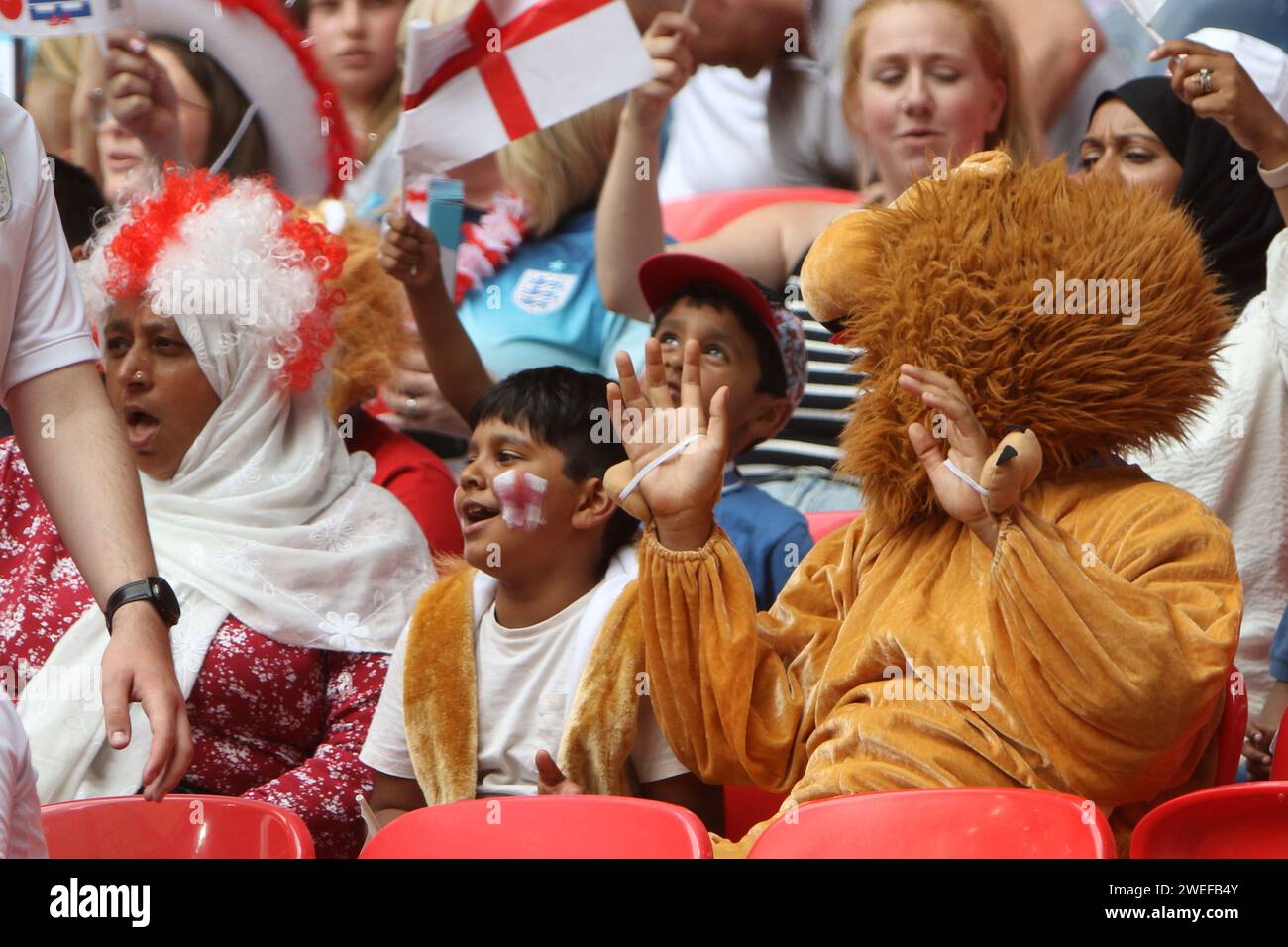 Man in Lioness costume UEFA Women's Euro Final 2022 England v Germany ...
