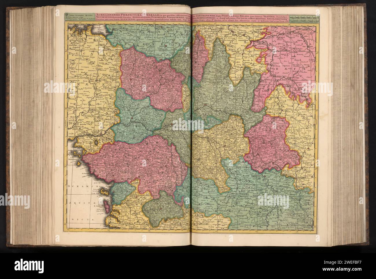 Map of Pays de la Loire and surrounding areas, Anonymous, After Gerard ...