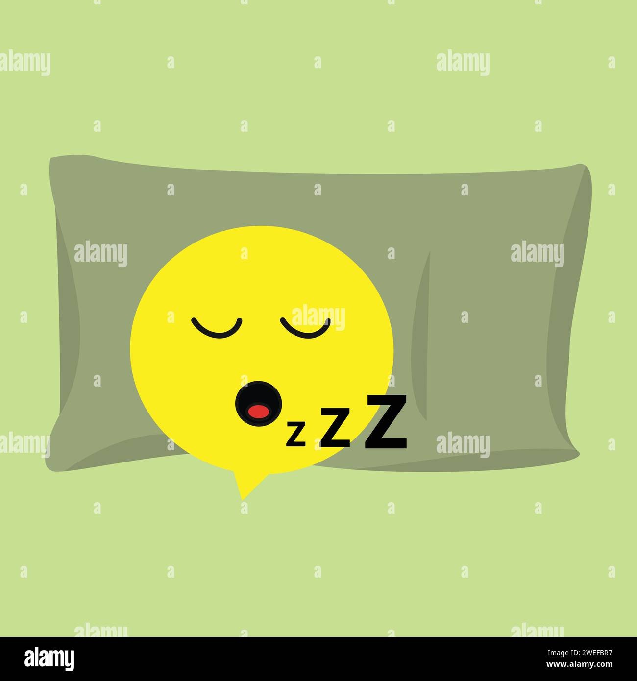 Smiley emoticon facial expression sleep hi-res stock photography and ...