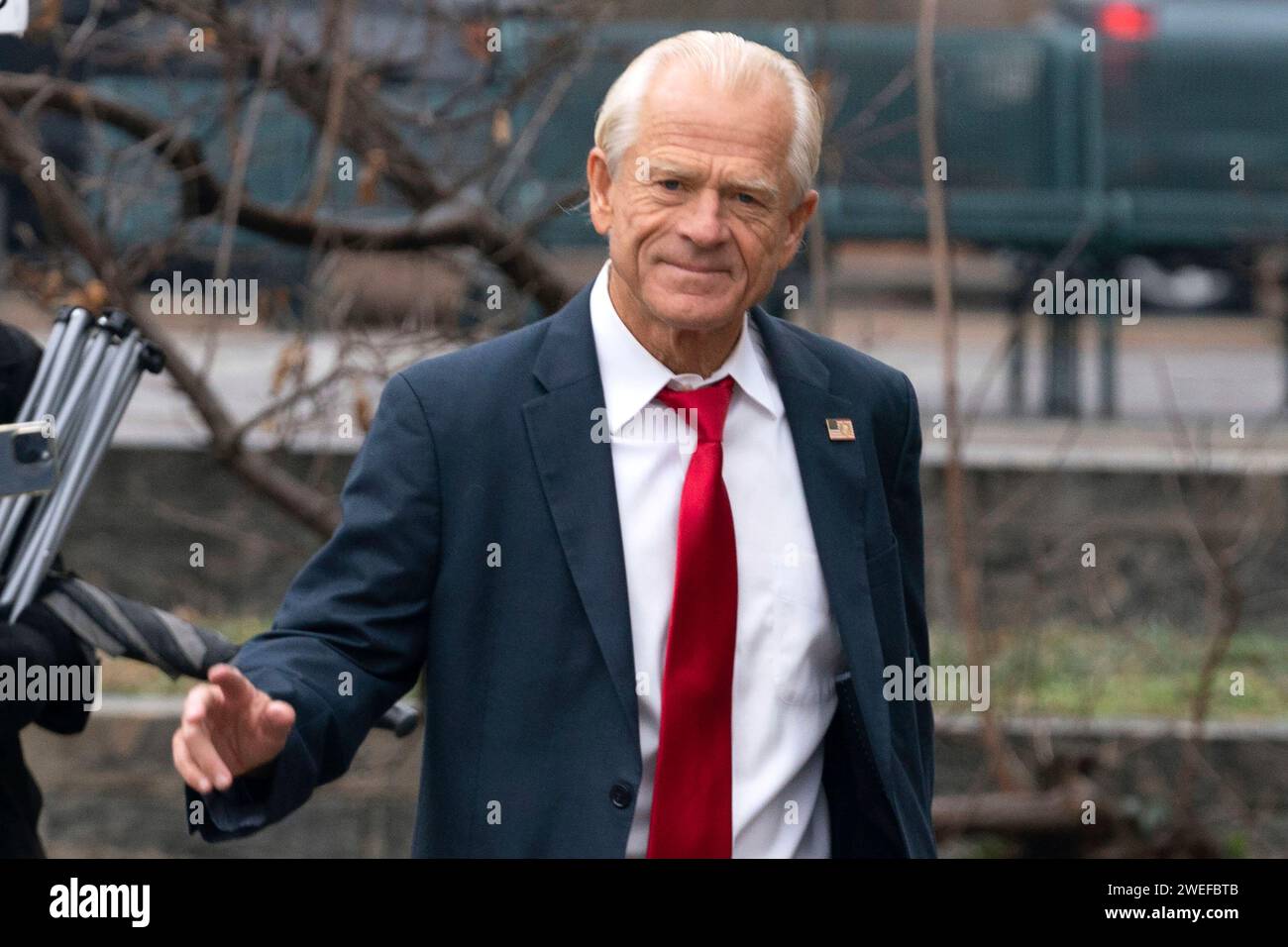 Former Trump White House official Peter Navarro arrives at U.S. Federal ...