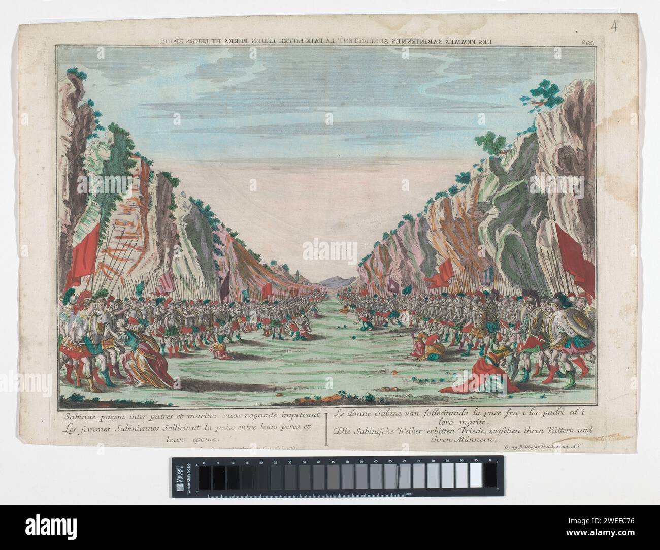 Reconciliation between the Romans and the Sabines, Georg Balthasar ...