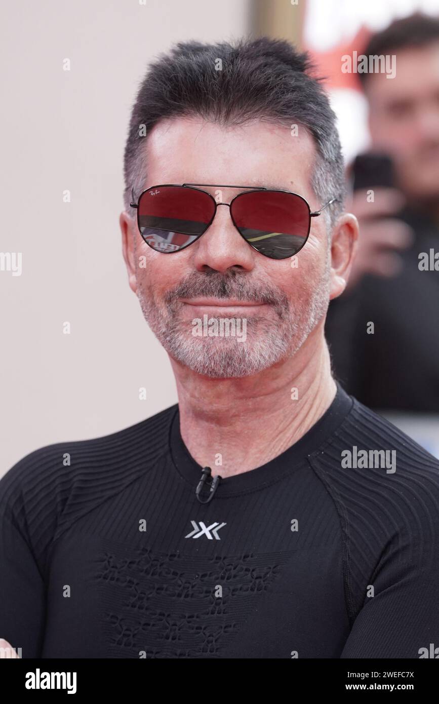 Simon Cowell arrives for Britain's Got Talent auditions at the London ...