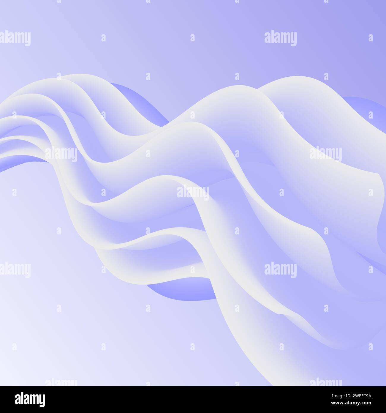 Abstract wavy blue cream texture. Liquid background, delicate texture ...