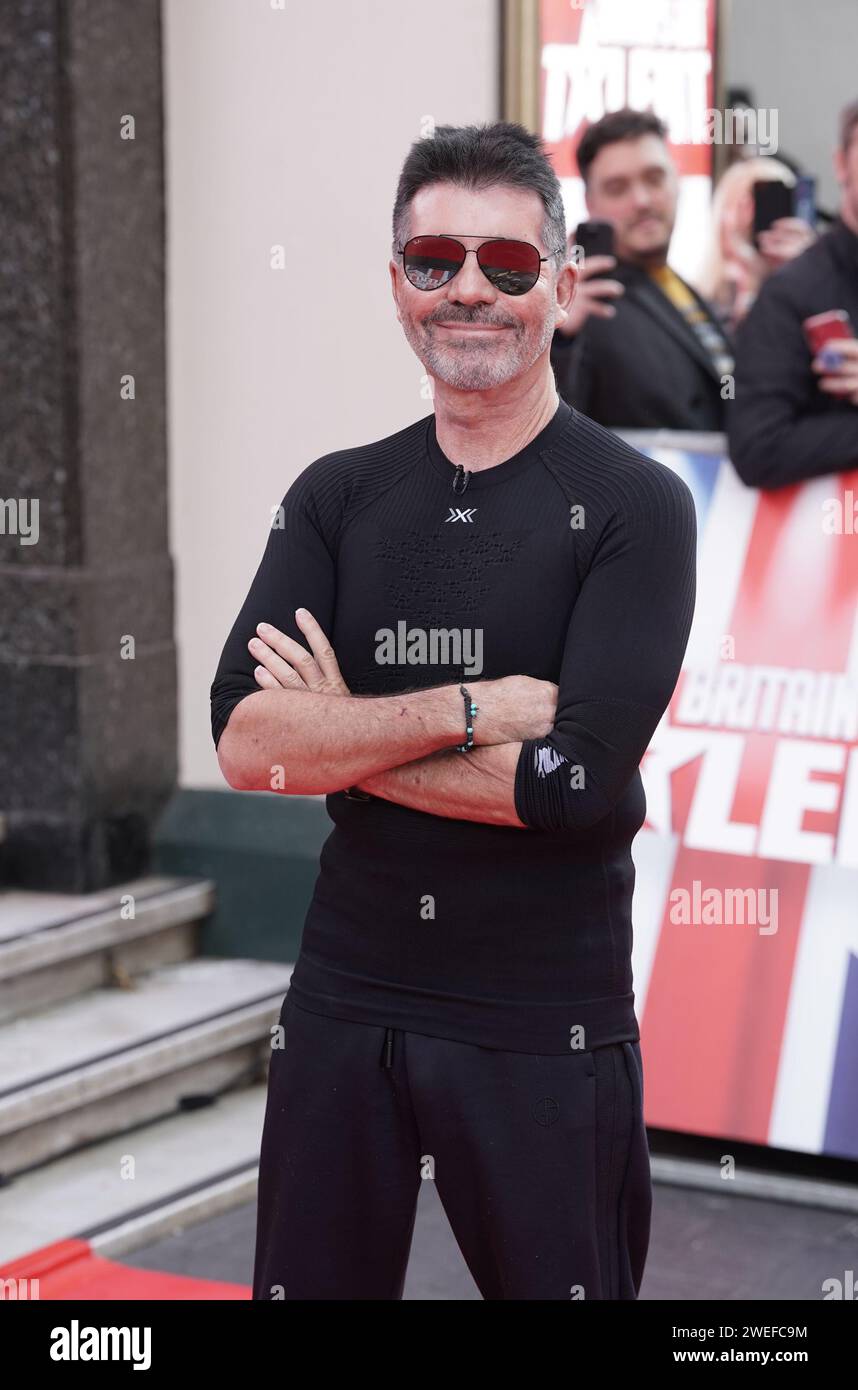 Simon Cowell arrives for Britain's Got Talent auditions at the London ...