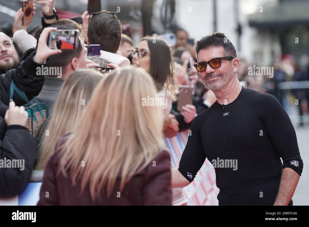 Simon Cowell arrives for Britain's Got Talent auditions at the London ...