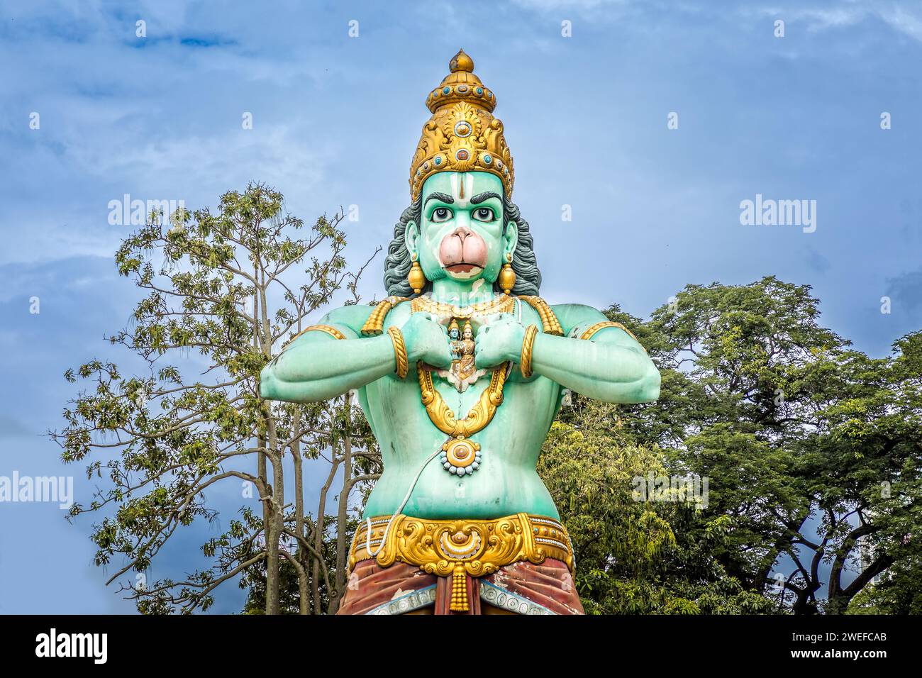 Statue of Lord Hanuman in front of the Batu Caves in Kuala Lumpur ...