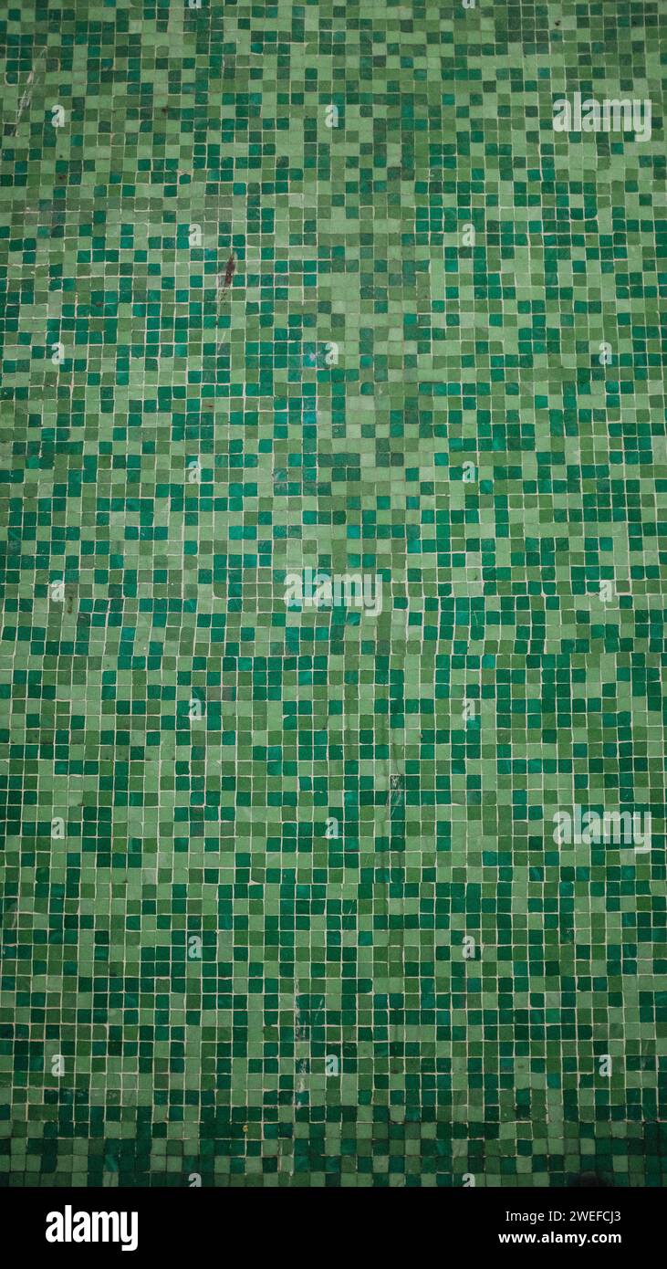 Green mosaic wall hi-res stock photography and images - Alamy