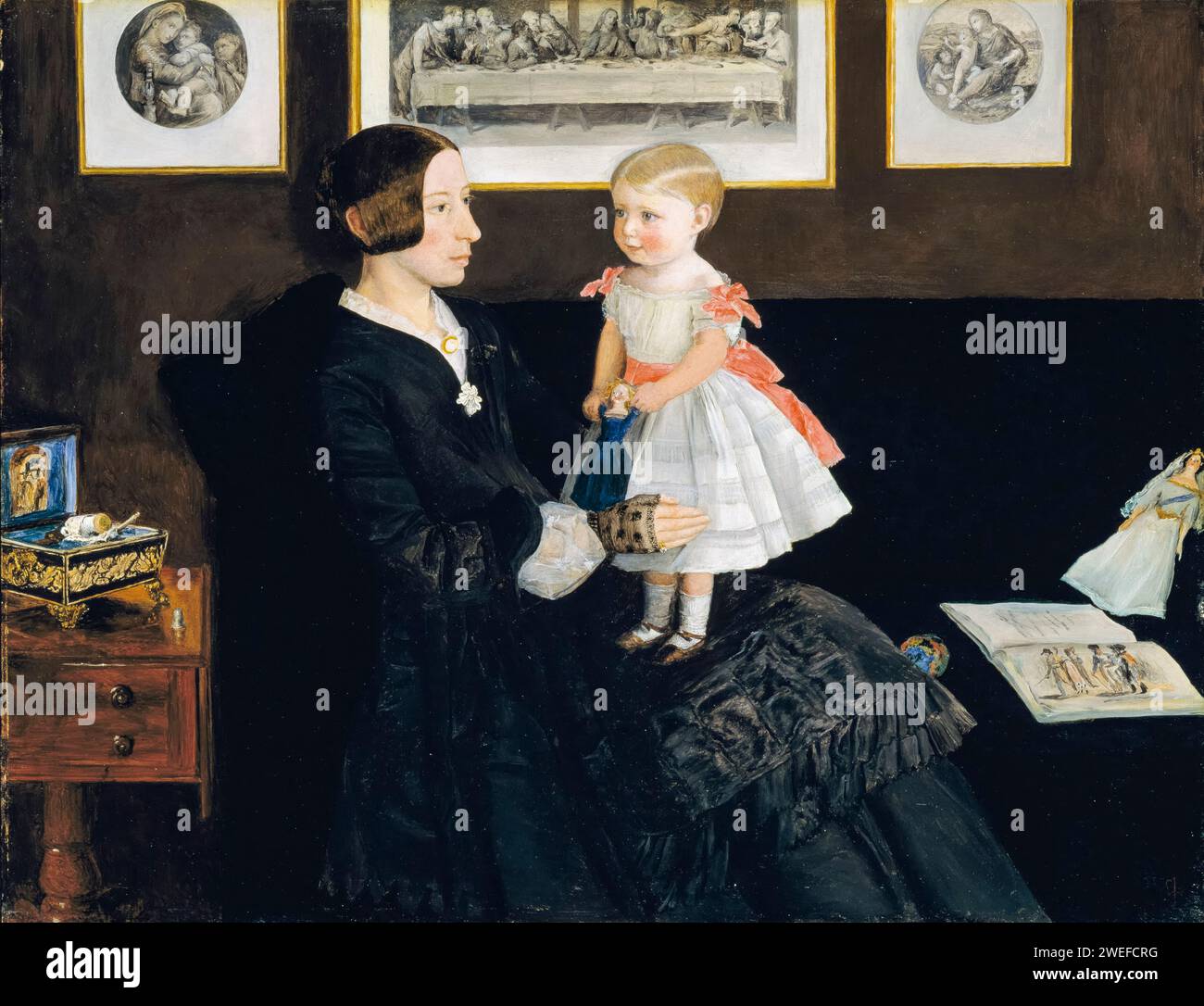 Sir John Everett Millais, Mrs James Wyatt Jr and her Daughter Sarah ...