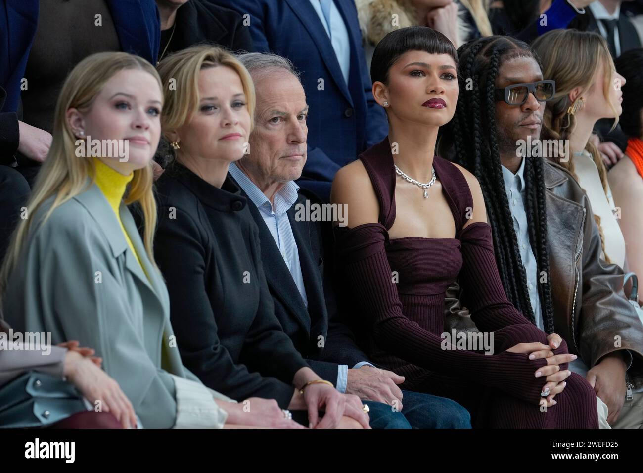 Ava Phillippe, from left, Reese Witherspoon, Michael Burke, Zendaya and ...