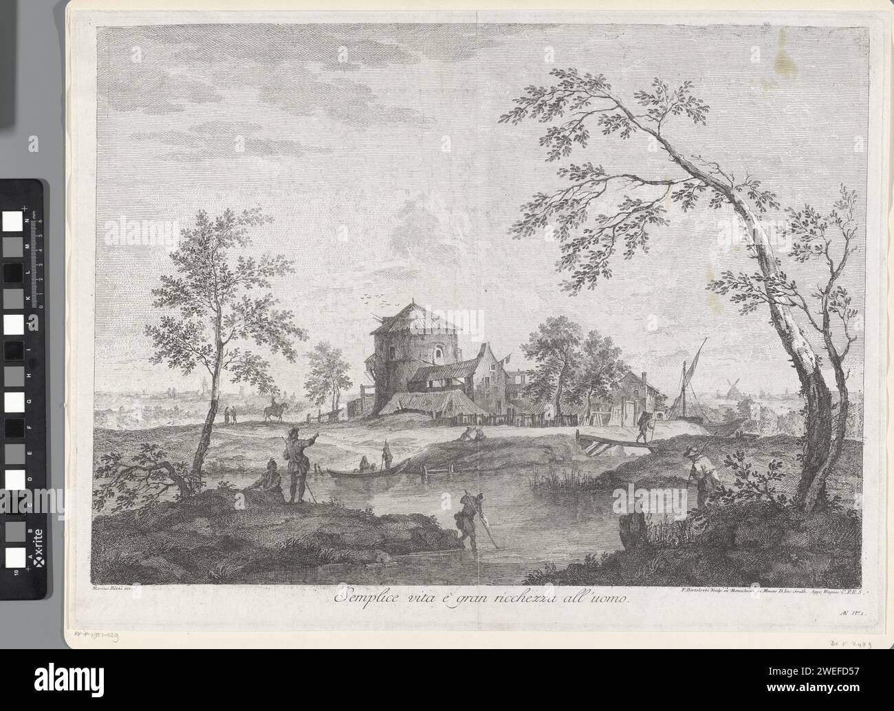 Life in the countryside, Francesco Bartolozzi, After Marco Ricci, 1739 ...