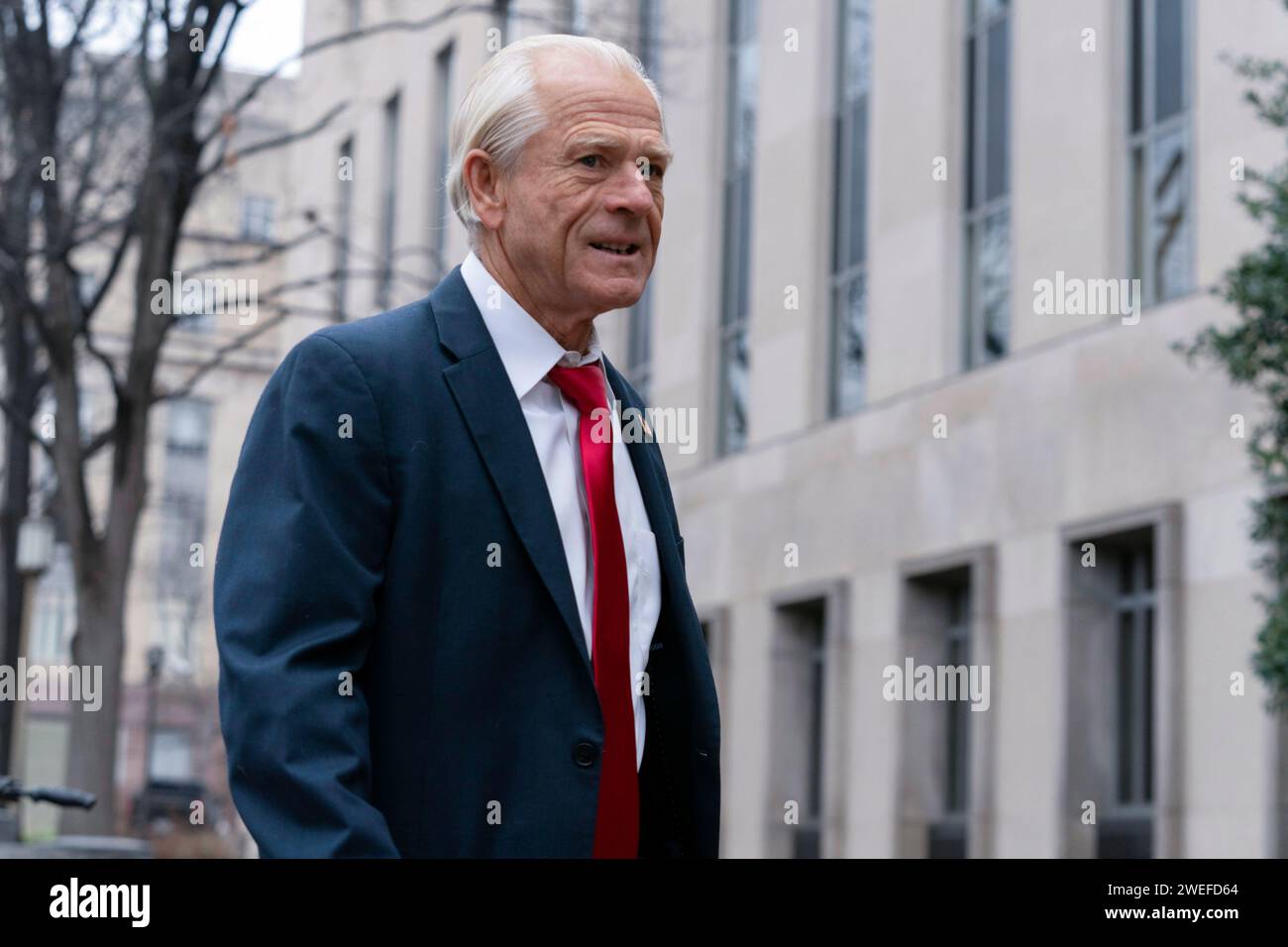 Former Trump White House official Peter Navarro arrives at U.S. Federal ...