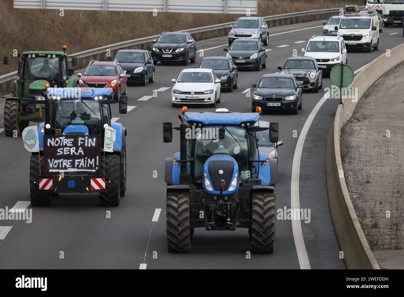 ©PHOTOPQR/VOIX DU NORD/MATTHIEU BOTTE ; 25/01/2024 ; 20240125. Aix ...