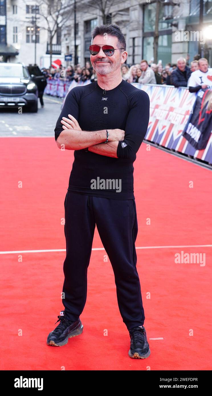 Simon Cowell arrives for Britain's Got Talent auditions at the London ...