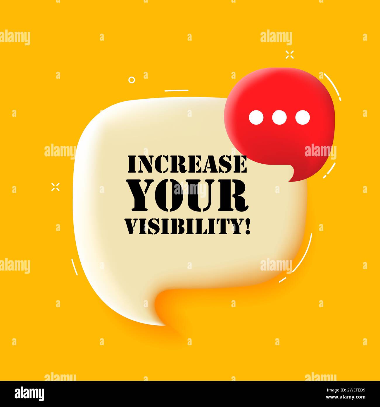 Increase your visibility. Speech bubble with Increase your visibility ... Increase your visibility. Speech bubble with Increase your visibility ...