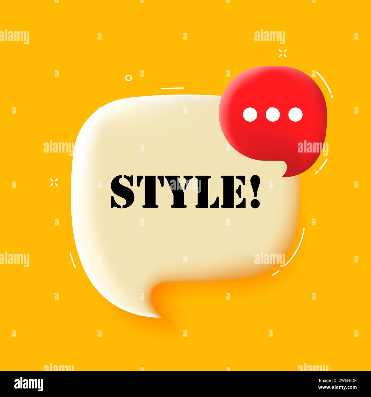 Text bubble aesthetic hi-res stock photography and images - Alamy