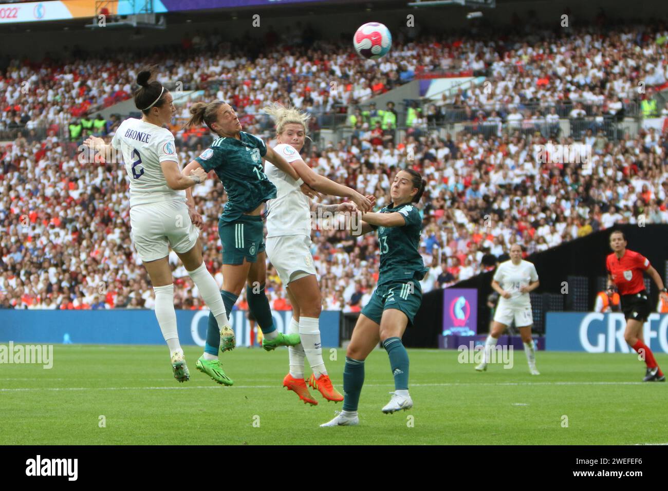 UEFA Women's Euro Final 2022 England v Germany at Wembley Stadium ...