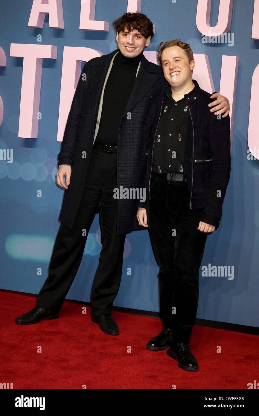 Jordan Sangha and Henry Southan attend the "All Of Us Strangers" Gala ...