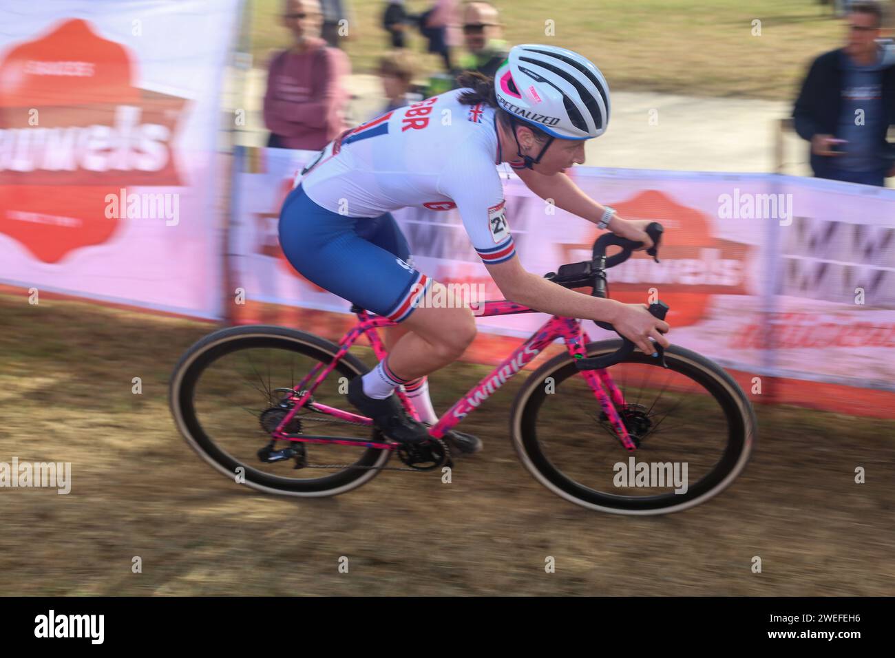 Benidorm, Spain, January 21, 2024: The cyclist, Imogen Wolff (20 ...