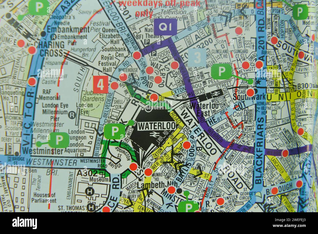 Map of waterloo hi-res stock photography and images - Alamy