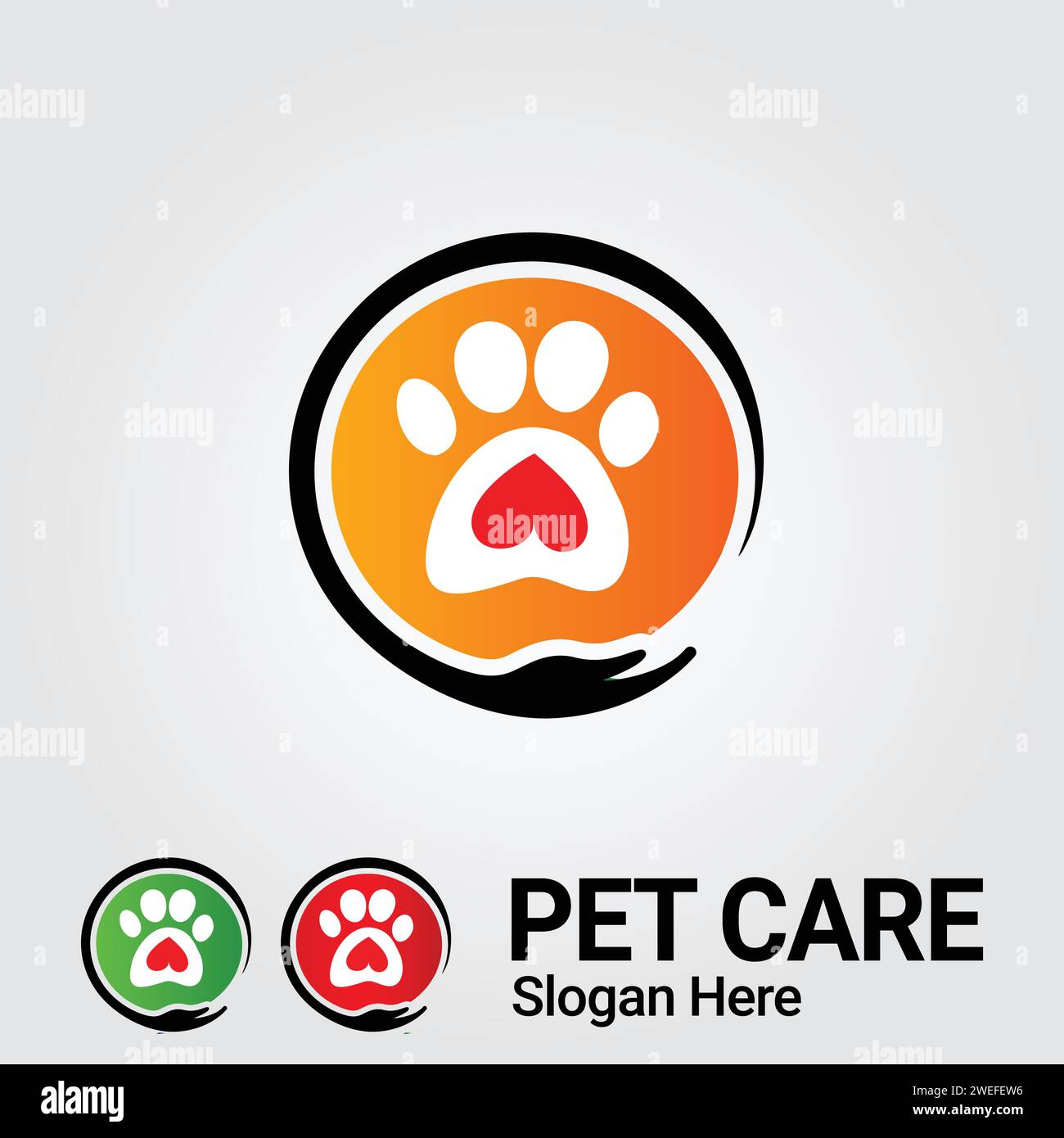 Pet care center logo Stock Vector Images - Alamy