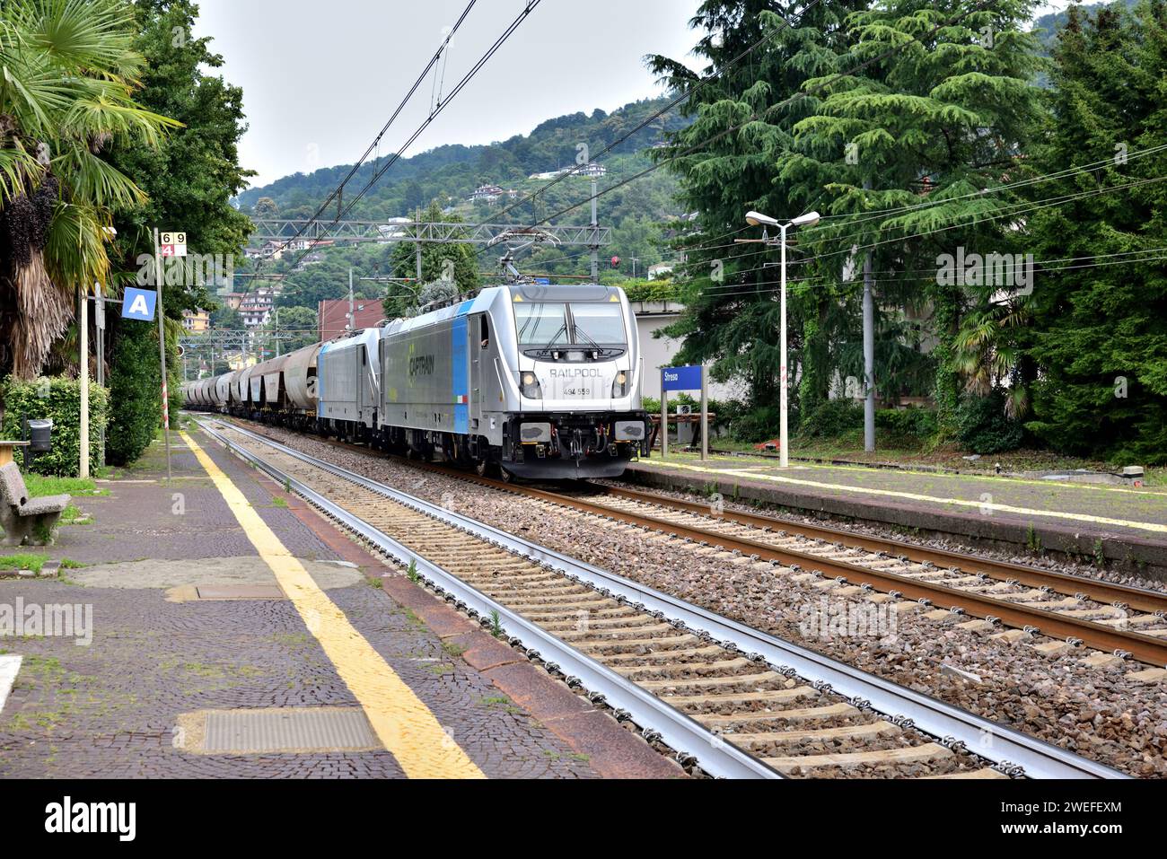 Two Captrain Italia Bombardier TRAXX DC3 class E.494 electric ...